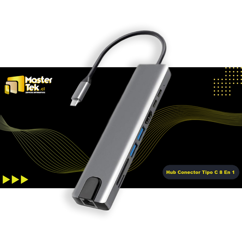 Hub Conector Tipo C 8 En 1 | MasterTek