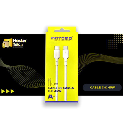 Cable Tipo C A Tipo C Motomo 45w Blanco | MasterTek