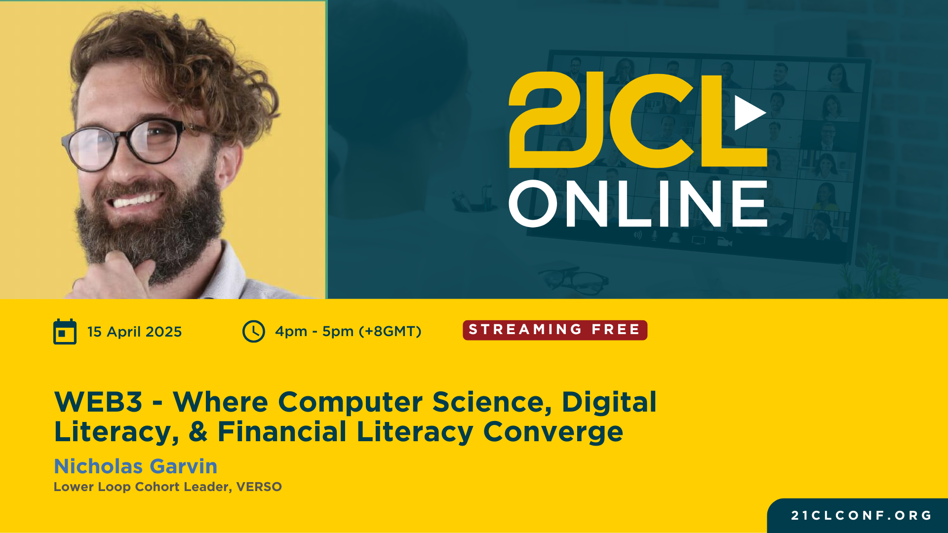 21CL Online - WEB3 - Nicholas Garvin | EdEvents Community