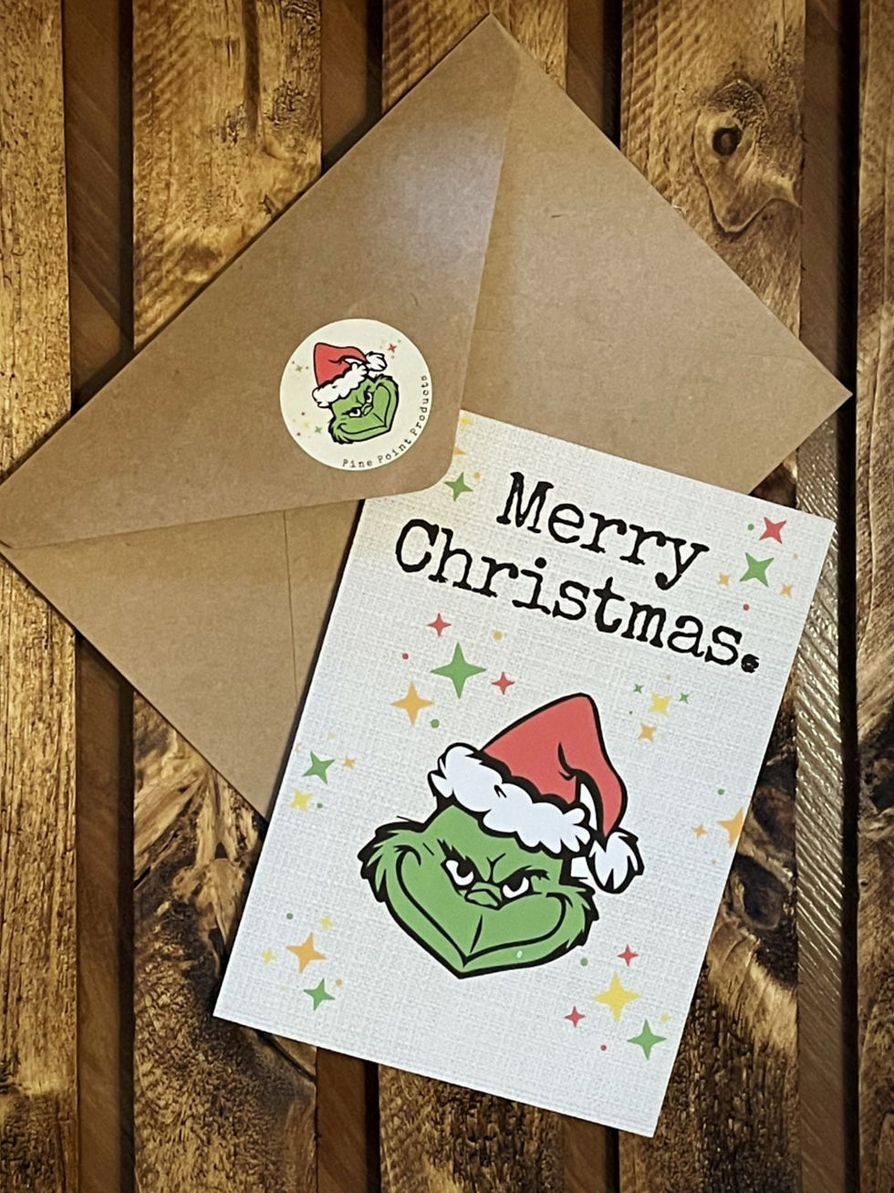 "Grinch" Merry Christmas Card | Pine Point Products