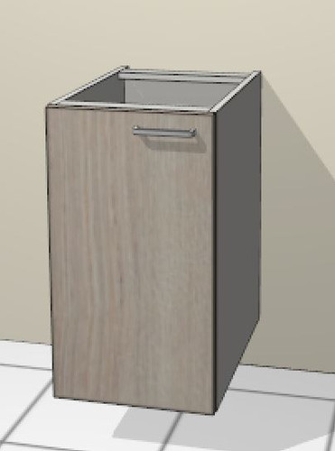 KITCHEN BASE UNIT 720 MM HIGH BIN SWING LEFT HAND 400 MM WIDE | Modular ...