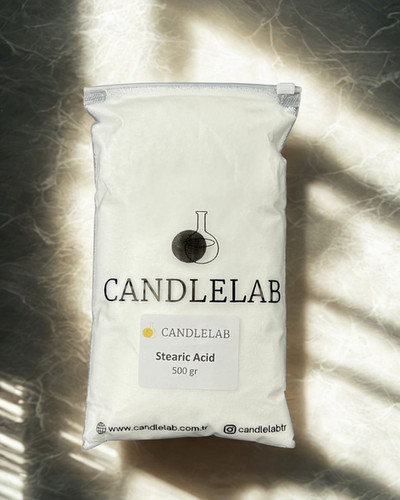 Stearik Asit 500 gr - %100 Bitkisel Mum Sertleştirici | CandleLab