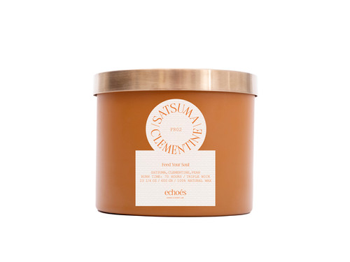 Satsuma Clementine Büyük Boy Mum | EchoesLab Candles
