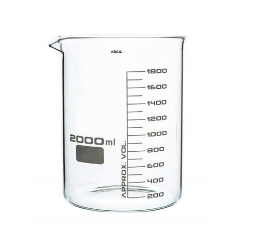 Pyrex/Iwaki Beaker 2000ml, Low Form W/Spout | AceScientific