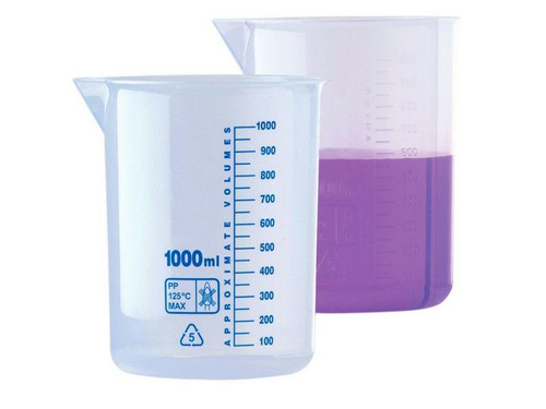 Plastic Beaker with blue graduation | AceScientific