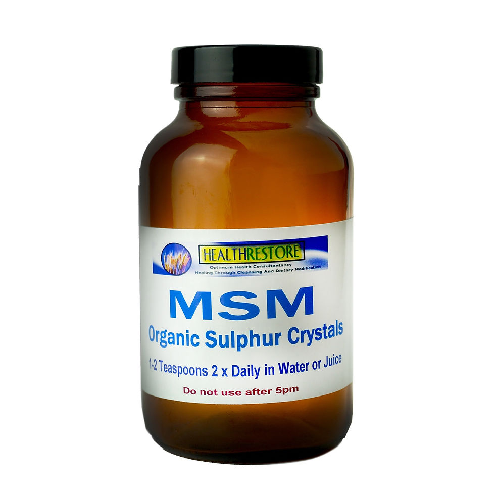 MSM Organic Sulphur Crystals | HealthRestore