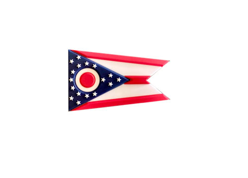 Ohio State Flag Mini Decal | Raised Decals