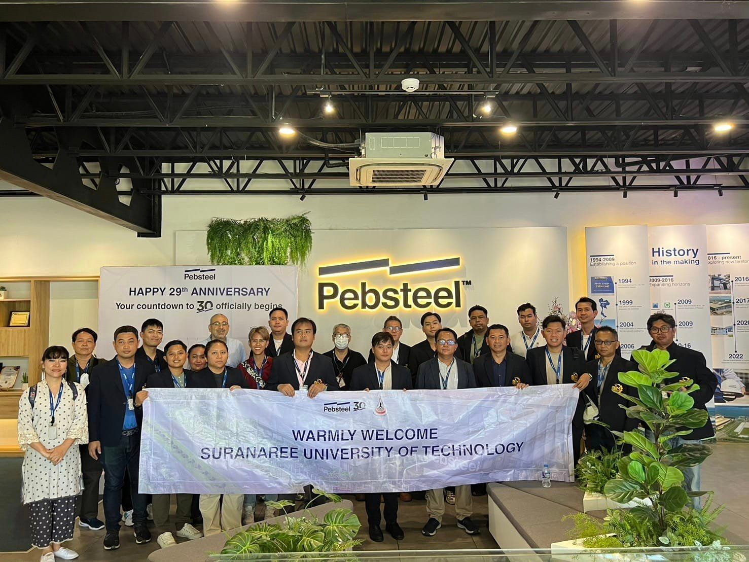 วันที่สอง ศึกษาดูงานโรงงานผลิตเหล็ก Pebsteel ณ เมืองหวงเต่า เวียดนาม | SIECON-SUT