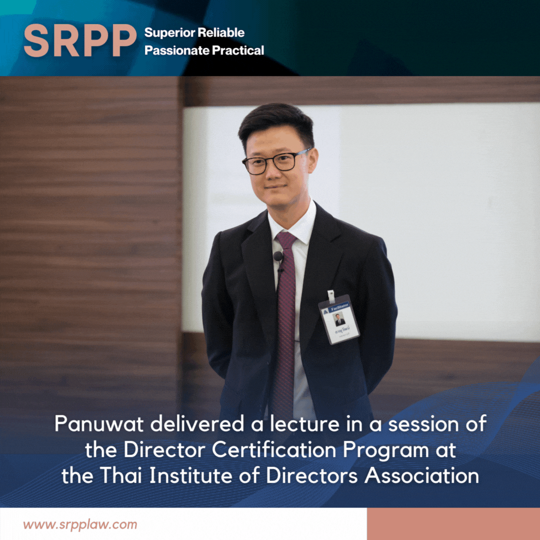 Panuwat delivered a lecture in a session of the Director Certification Program (DCP) at the Thai ...
