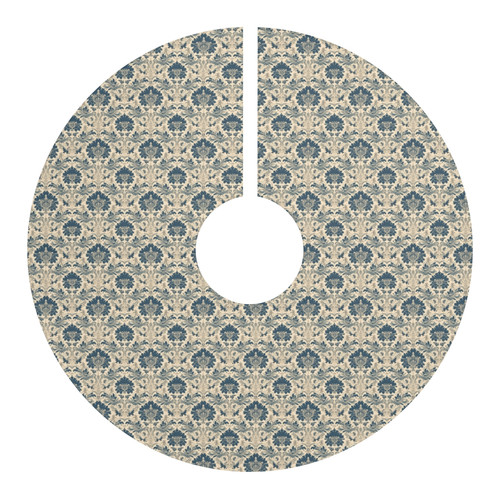 Blue Colonial Print Christmas Tree Skirts | The Primitive Home