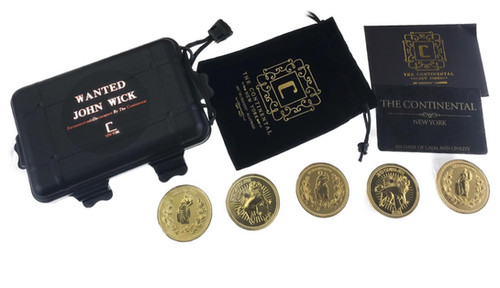 Octopus John Wick Metal Coins Set (5pcs) | Octagon Airsoft