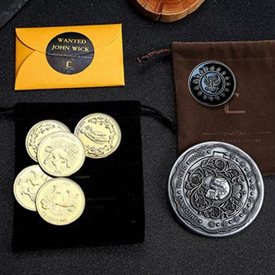 Octopus John Wick Metal Coins And Ring Set | Octagon Airsoft