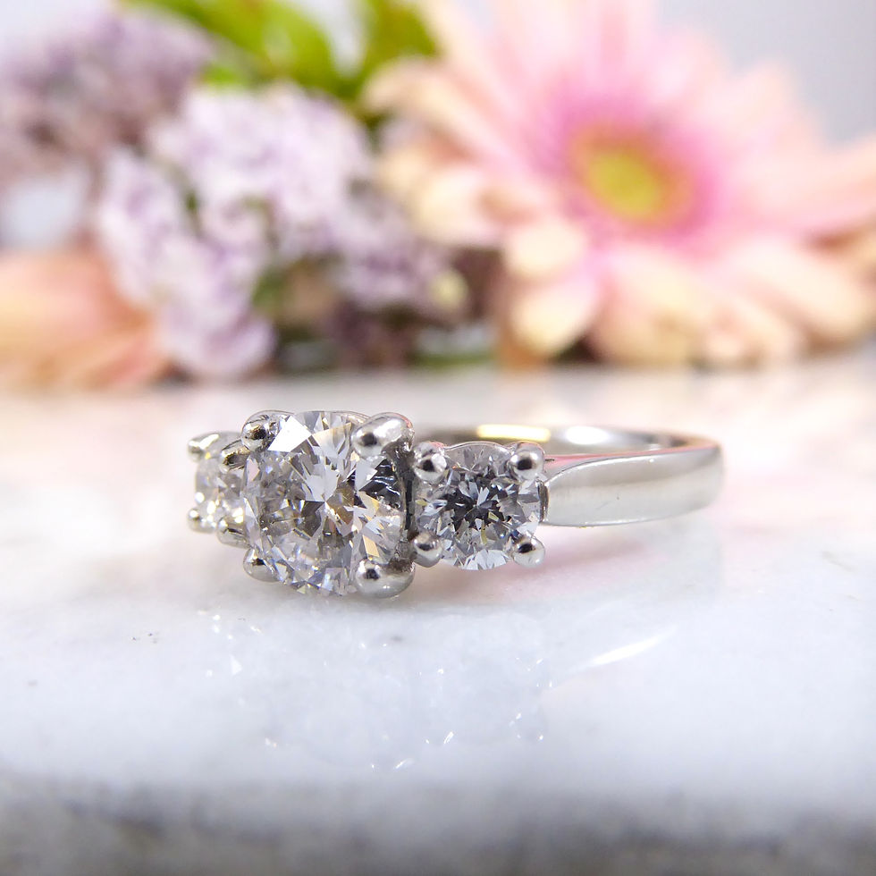 Vintage & Antique Three Stone Rings | Fusion