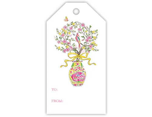Yellow Enchanted Garden Gift Tags, Set of 10 | Chateau Charmant