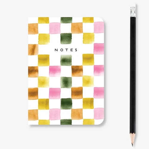 Checkerboard Mini Notebook | Chateau Charmant