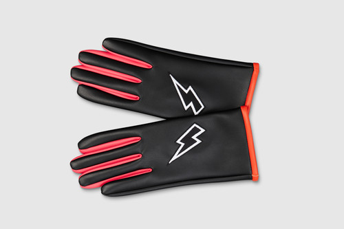 Vegan Leather Lightning Bolt Gloves | Mabel Sheppard