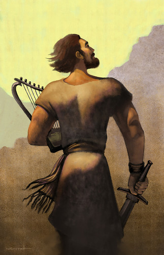 David~Warrior, Artist, Prophet, King 11x17 print | davidharrington