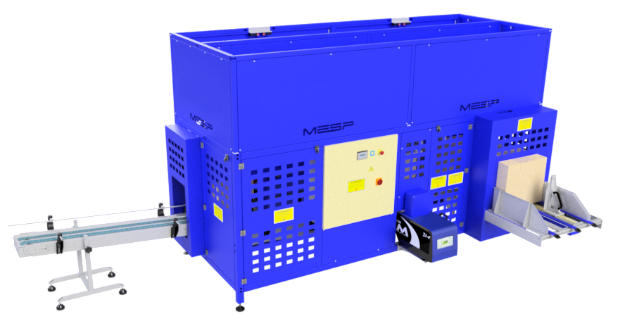 Drop loader com formadora de caixas Integrado | Mesp | Pelotas