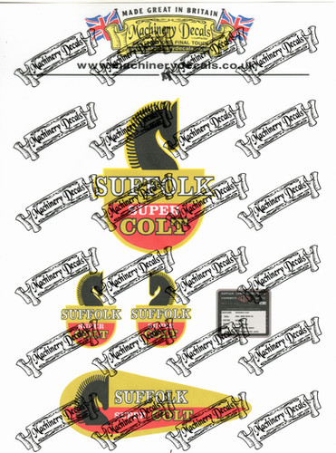 Suffolk Super Colt Set | Machinery Decals