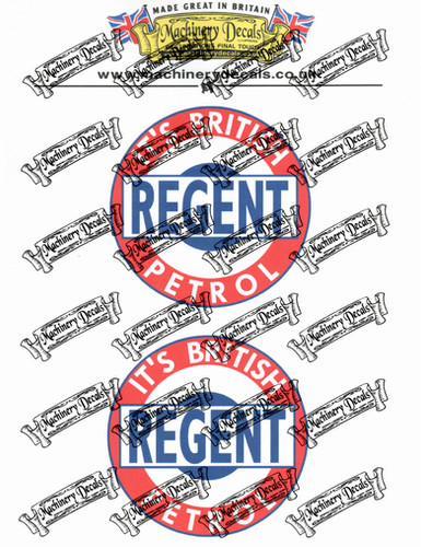 Regent Petrol Logo's | Machinery Decals