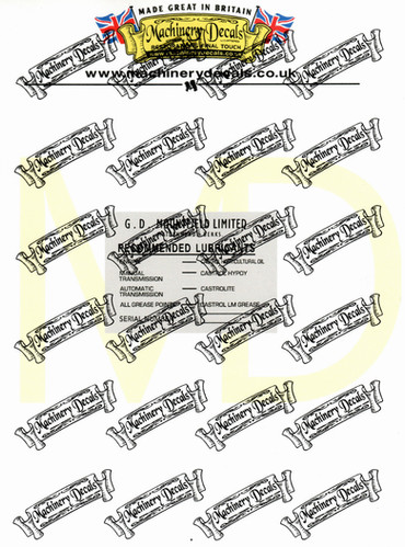 Wheelhorse/Mountfield Importers Plate | Machinery Decals