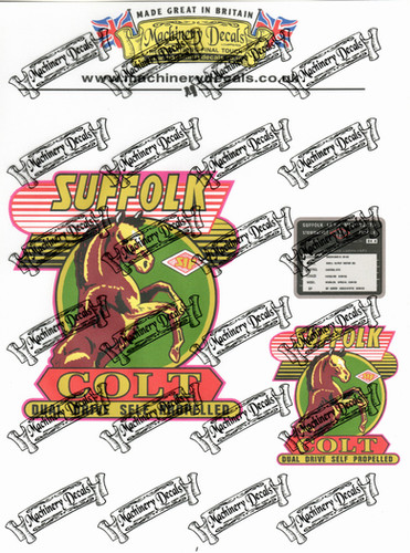 Suffolk Colt logo's | Machinery Decals