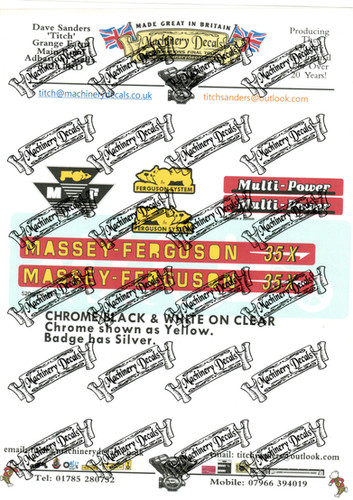 MF 35X with Multipower | Machinery Decals