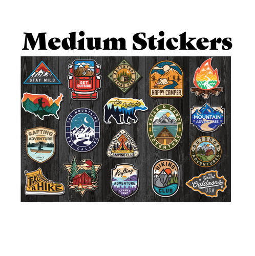 Medium Stickers Gloss Laminate | finishlinegraphics