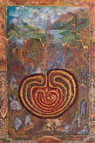 Mexican Labyrinth of Birth Prints | Pam England