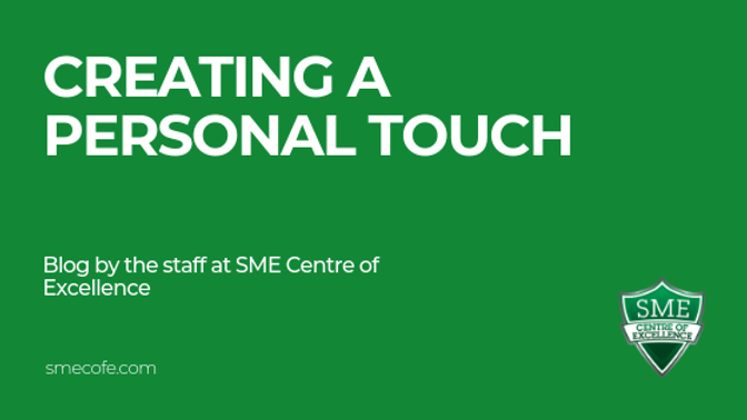 Creating a personal touch