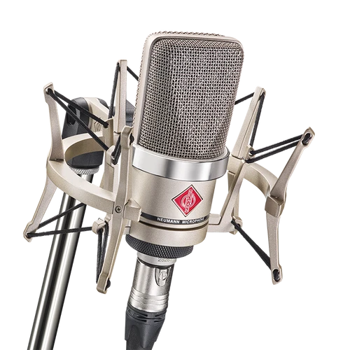 TLM102-STUDIOSET Condenser Microphone Nickel Silver with Shock-Mount ...