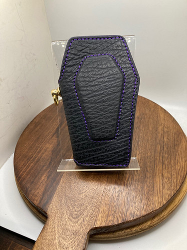 Get Back Casket Wallet- Purple Edition | Dacia Leather