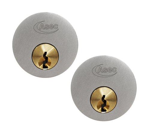 ASEC Vital 6 Pin Screw In Cylinder - Pair - Keyed Alike | THM