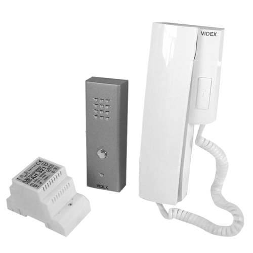 VIDEX 8K Series Audio 1Way Intercom Kit DC Complete With Keypad - 8K1S/DC/CL | THM