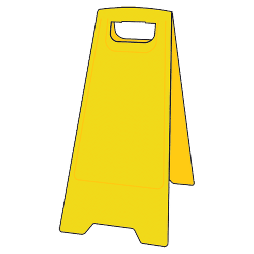 ASEC Heavy Duty Yellow `A` Board 60cm - 60cm | THM
