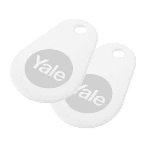 YALE Smart Lock Key Tag - White - Twin Pack | THM