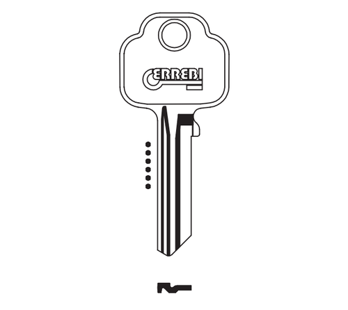 Union UN28D Errebi Master Key Blank (UN-7D / UNI31 / UN39) | THM