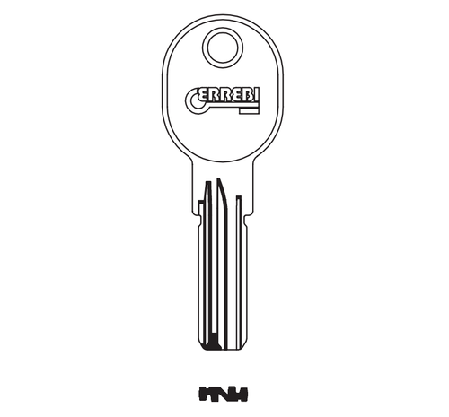 ISEO I15 Errebi Dimple Key Blank (R6 / IS6D / IE15) | THM