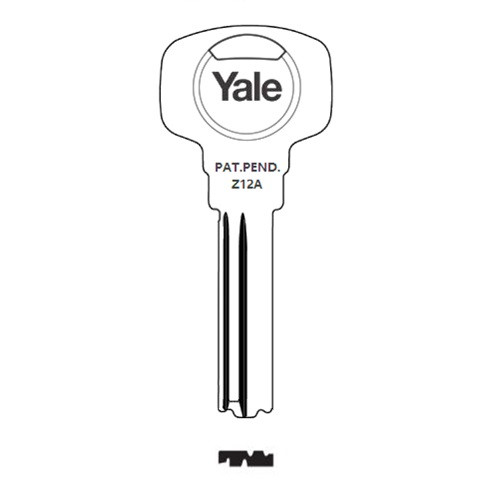 Yale Z12A Superior Genuine Patented Dimple Key Blank (YL-CYL-KB1A ...