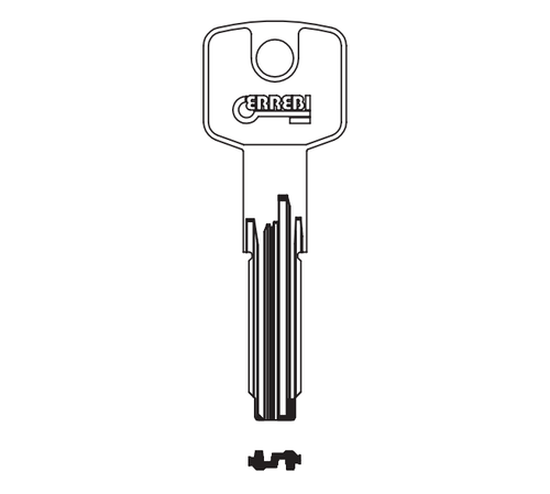 Cisa C28L Errebi Dimple Key Blank (JMA CI-72) | THM