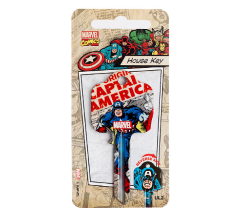 Captain America Novelty Key Blank (Universal 6 Pin) | THM