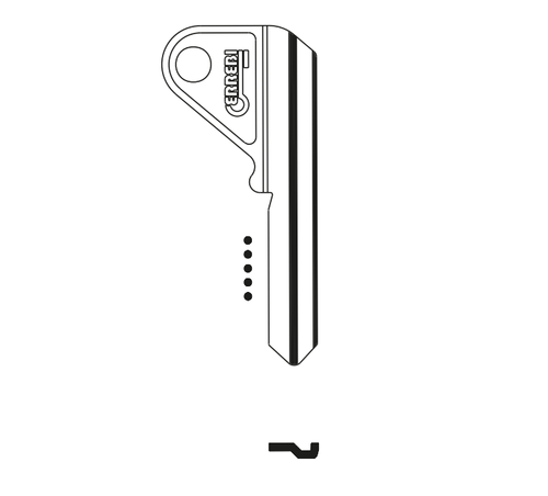 Squire SQ6 Errebi Cylinder Key Blank (JMA SQ3D / SQ3R / HD 402/2 ...