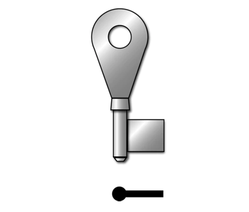 Union TS166 Mortice Key Blank (Union BGA) | RST 166 / 443 / L88 - THM
