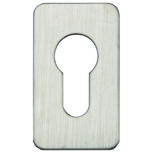 ASEC Self Adhesive 35mm x 60mm Small Euro Escutcheon - Stainless Steel ...