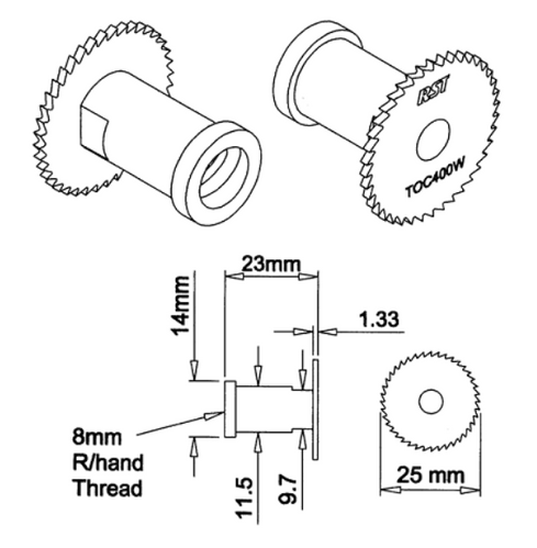RST TOC400WT Silca Lancer Ward Cutter | THM