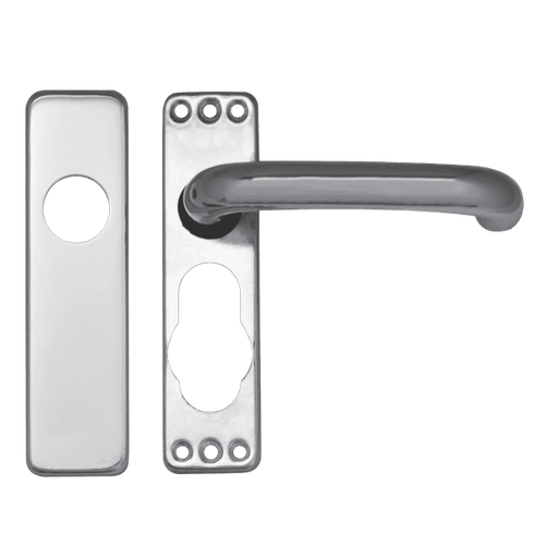 ASEC Plate Mounted Aluminium Lever Furniture - SAA Lever Latch | THM