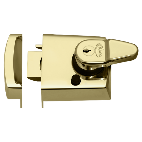 ASEC Kite BS Auto Deadlocking Nightlatch - 60mm Polished Brass (Boxed) | THM