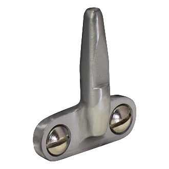 STEEL WINDOW FITTINGS B375 Back of Stay Bracket - Satin Chrome | THM