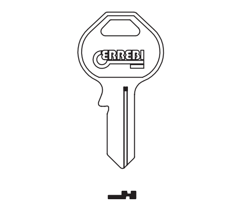 Master M15 Errebi Padlock Key Blank (MAS-13D / 1092DS / MAS10) | THM