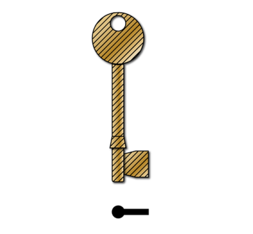 Yale TS402 Solid Brass RST Mortice Key Blank (Titan M560 5 Lever) | THM